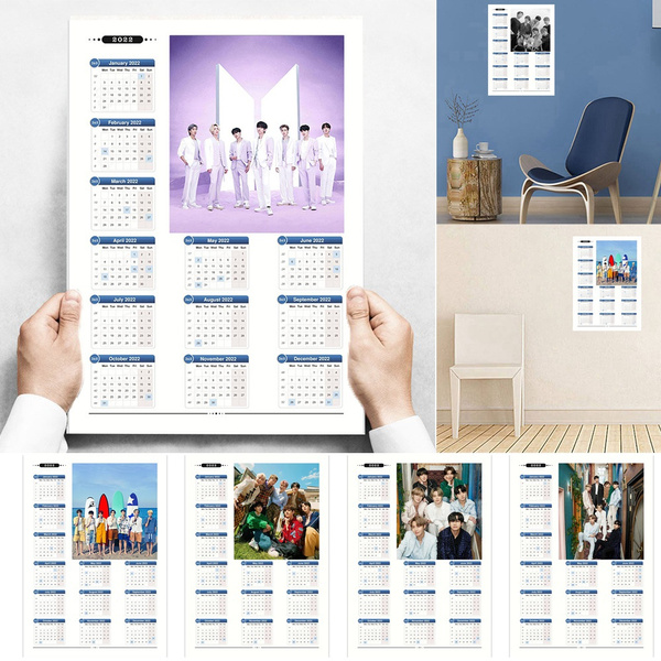 2022 Years Bts Wall Calendar Daily Scheduler Planner Yearly Agenda 방탄 ...