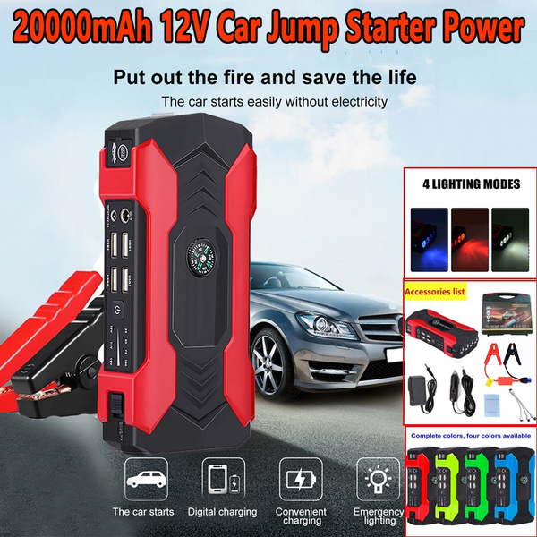 20000mAh Car Jump Starter Power Booster Charger Household Cars Portable ...