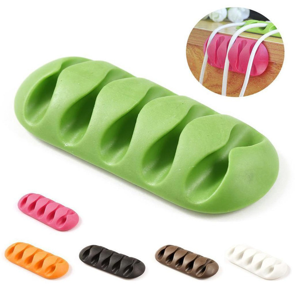 Plug Wire Socket Holder Hook Cable Clip Power USB Cords Sort Out Home ...