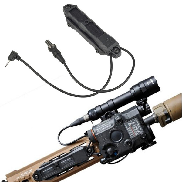 Airsoft Tactical Augmented Pressure Switch Double Switch For PEQ-15 PEQ ...