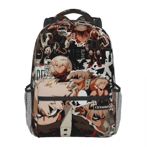 My Hero Academia Katsuki Bakugo Outdoor Backpack Travel School Backbag ...