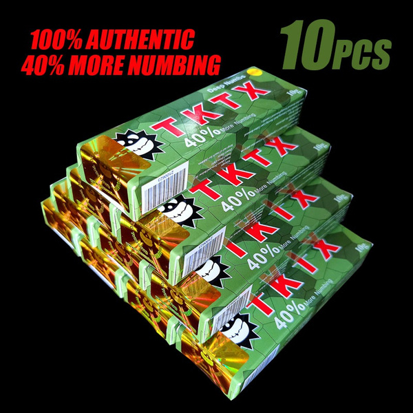 2/5/10/12tubes GREEN TKTX Cream TKTX Numbing Cream 40% More Numbing ...