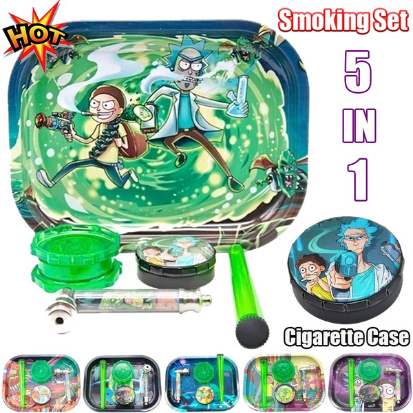 2022 New 【Rick and Morty 5-piece Smoking Set】Package Includes Plastic ...