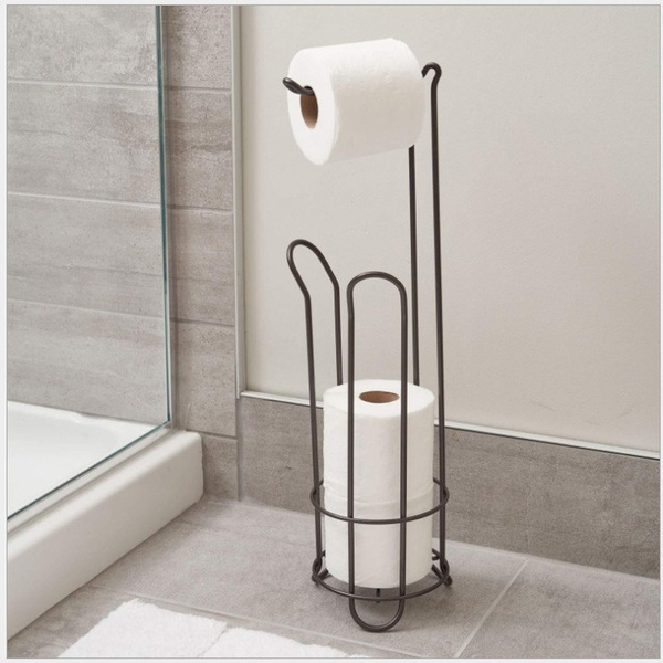AmazerBath Toilet Paper Holder Stand, Bathroom Toilet Paper Storage for ...