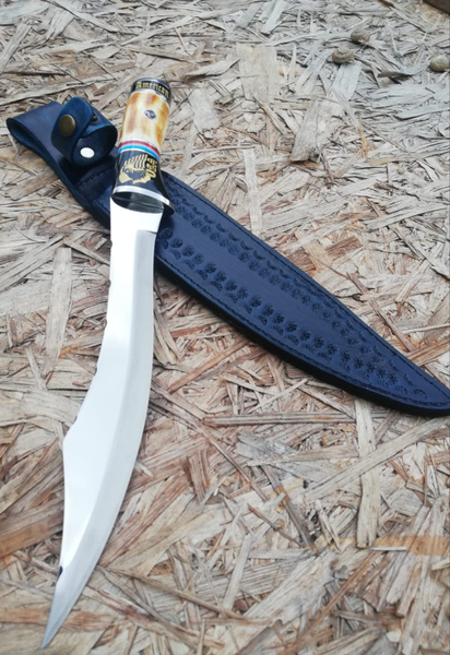 American Eagle Embroidered Handle Handmade Special Design MAchete knife ...