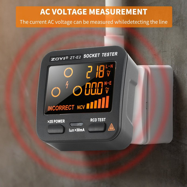 Multifunction Digital Smart Socket Tester Wall Plug Voltage Test Socket Detector Us Uk Eu Plug