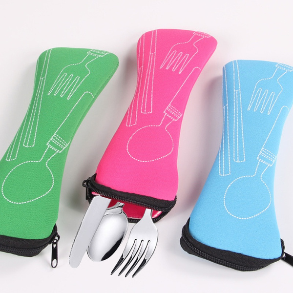 Portable Tableware Bag Cutlery Bag Dinner Set Travel Packaging Storage ...