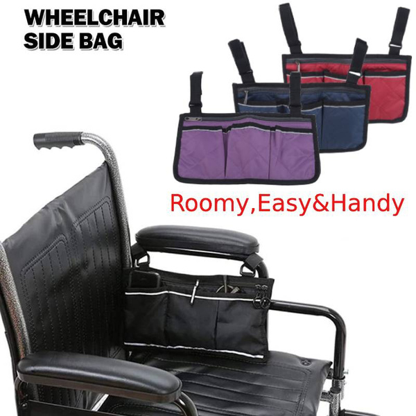 Wheelchair Side Bag Armrest Accessories Wheelchair Bags with Pouches ...