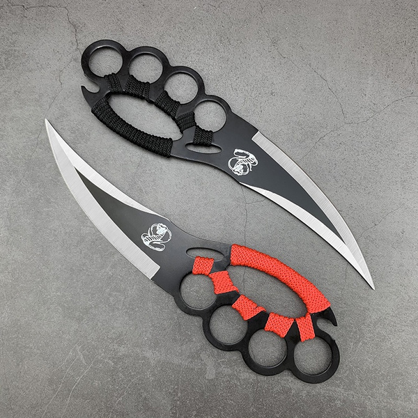 Boxing knife Knuckle Tactical fixed blade knife karambit knife Machete ...