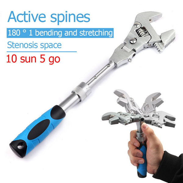 10/8 inch 5 in 1 Ratchet Adjustable Wrench Spanner for Air Conditioning ...