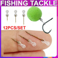 Metal Bait Spikes Carp Fishing Accessories 12pcs Corn Clear Rubber Bait ...