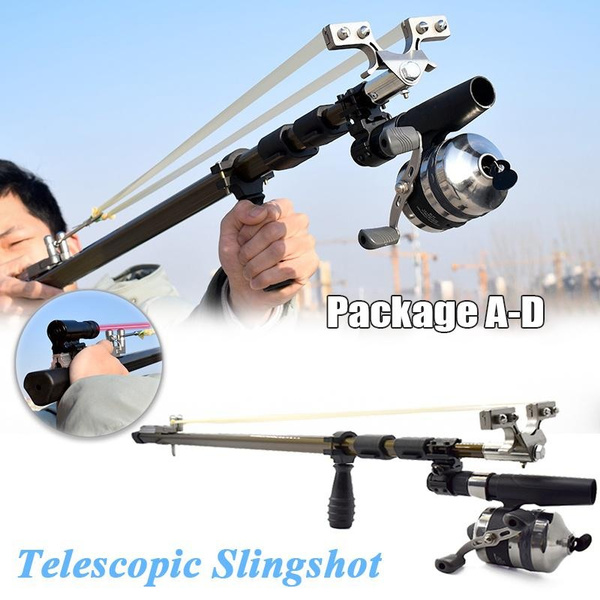 Three-section Telescopic Long Rod Slingshot High-power Slingshot Suit ...