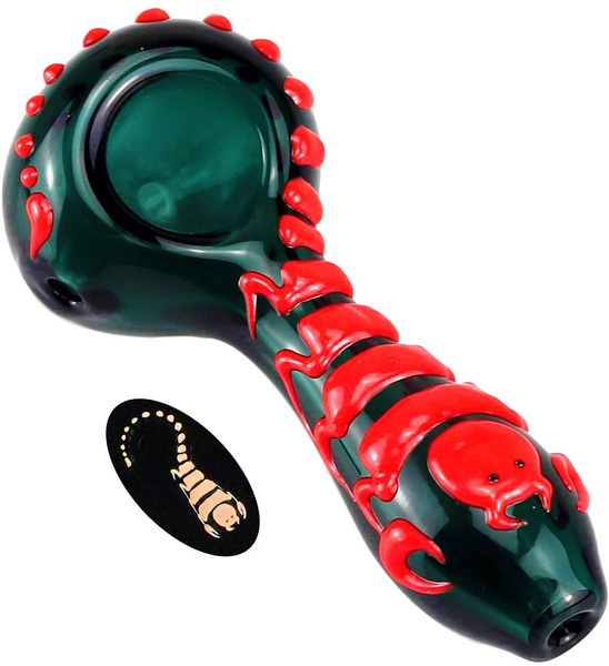 4in Scorpion Handmade Spoon Pipe Smoking Pipes-Glow in the Dark | Wish