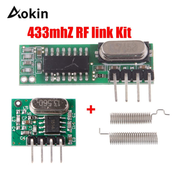 433 Mhz Superheterodyne RF Receiver and Transmitter Module 433Mhz ...