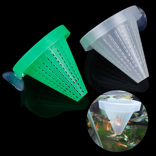 2PCS Aquarium Red Worm Feeder Cone Feeding Funnel for Fish Tank Angel ...