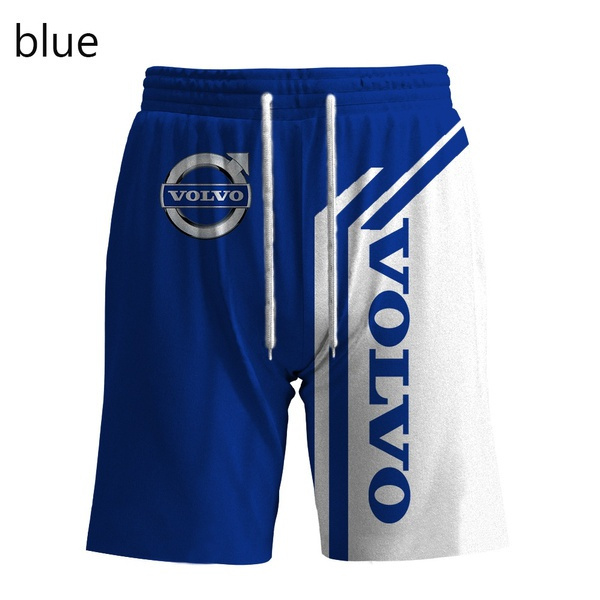 Fashion New Summer Men Beach Pants Volvo Print Short Pants Sport Dry ...