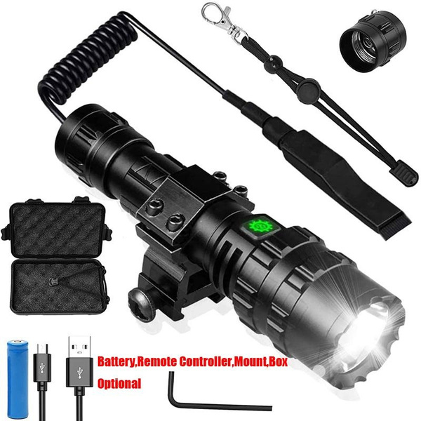 Tactical Flashlight 3000 Lumens LED Torch Hunting Gear Light,5 Modes ...