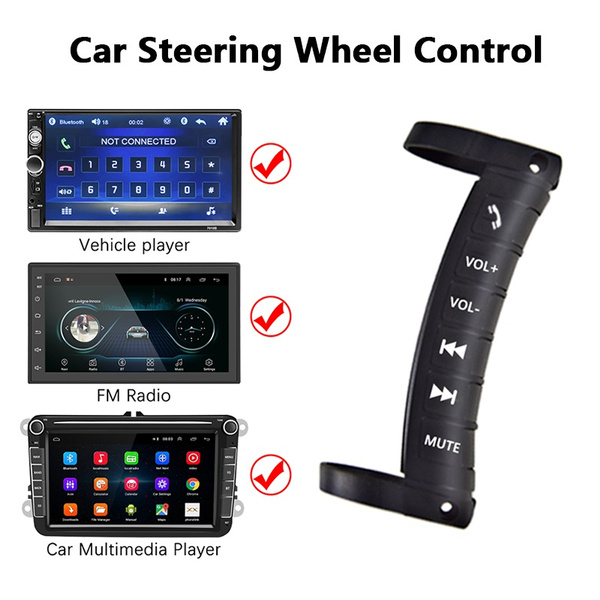 Steering Wheel Button Remote Control,Universal Multi-Function Car ...