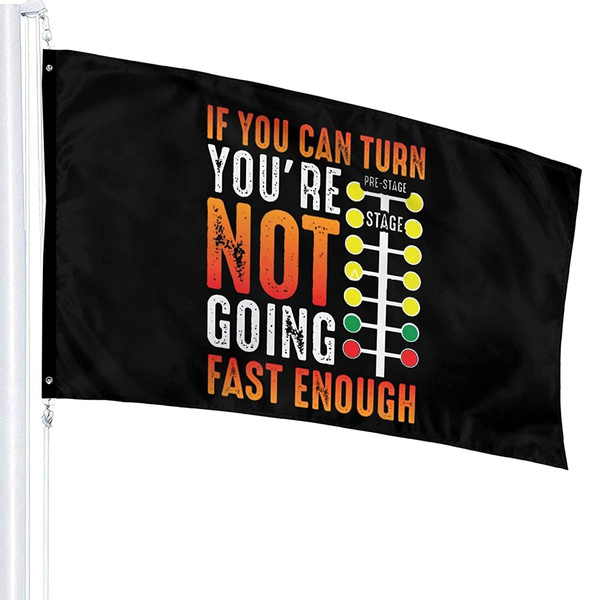 YIJIN28 Dragster Saying Race Car Driver Skill Flag Garden Flags ...