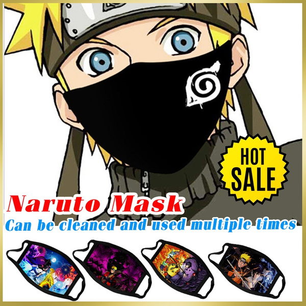 2021 Trend Naruto Mask Anime Mask Joint Naruto Fashion Print Washable ...