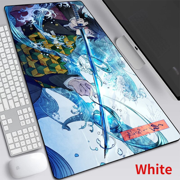 Large Keyboard Mat Anime Demon Slayer Kimetsu No Yaiba Gaming Mouse Pad ...