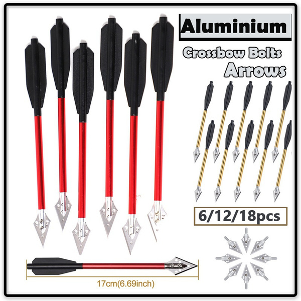 Aluminium Crossbow Bolts Arrows 6.69in Pistol Crossbow Arrow Steel ...