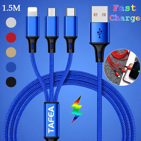 New High Quality 3 In 1 Data Cable Phone USB Cable for Android Micro ...