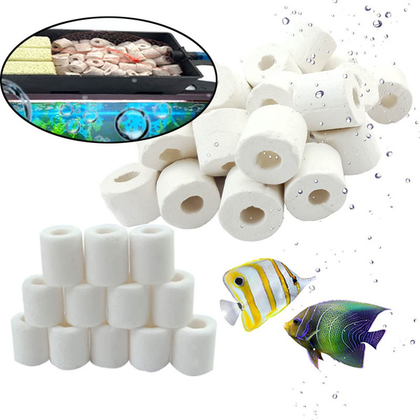 Aquarium Fish Tank Filter Media Ceramic Ring For Aquarium Glass Ring ...