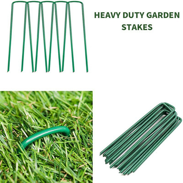 15pcs Gardening Lawn Ground Nail U-shaped Gardening Lawn Ground Nail U ...