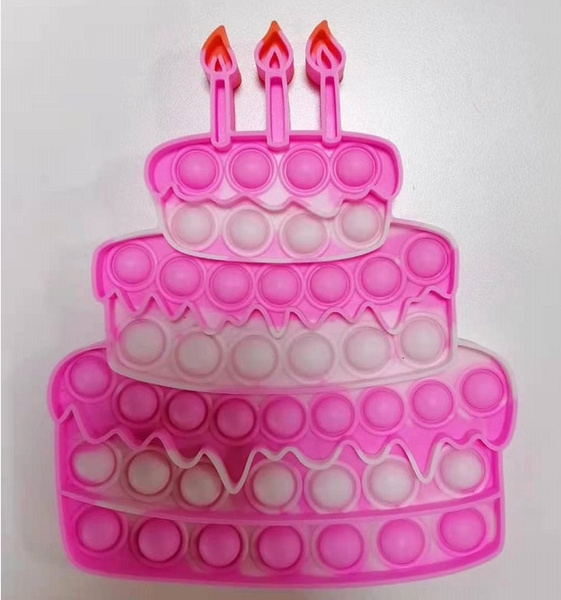 Push Pop Fidget Toy Push Pop Bubble Sensory Silicone Tool Stress Relief ...