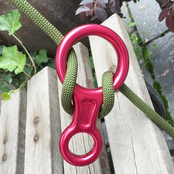 Aluminum Climbing Carabiners Mountaineering Figure 8 Rock Belay ...