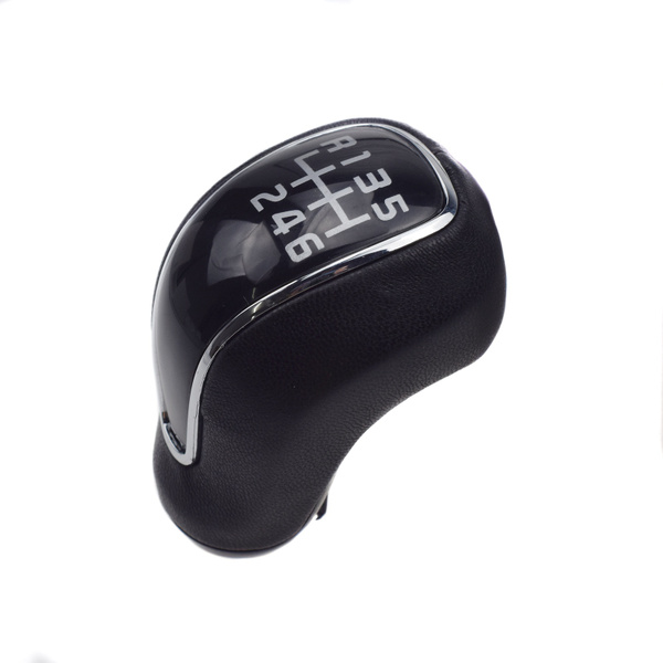 Leather Manual Stick Gear Shift Knob Lever Shifter 6 Speed For Hyundai ...