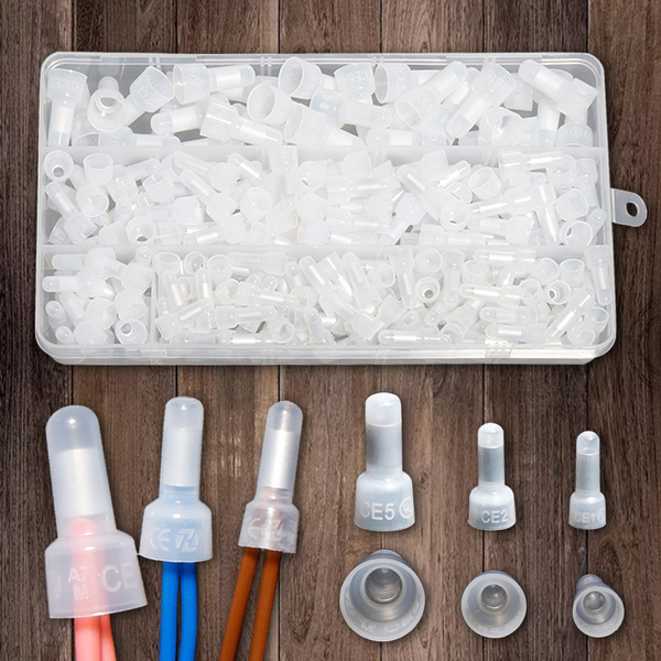 Closed End Crimp Caps Terminals 230pcs CE1 CE2 CE5 Nylon Wire ...