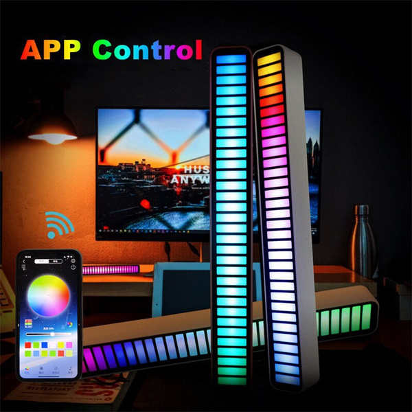 RGB Rechargeable Sound Control Light, Voice-Activated Pickup Music ... RGB Rechargeable Sound Control Light, Voice-Activated Pickup Music ...