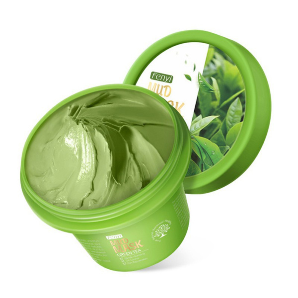 Green Tea Cooling Mud Mask, Moisturizes And Controls The Oil, Acne ... Green Tea Cooling Mud Mask, Moisturizes And Controls The Oil, Acne ...