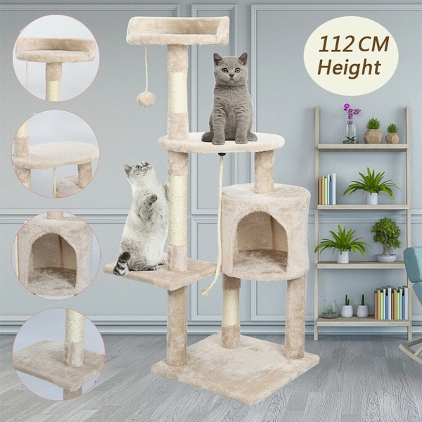 2022HOT!!!Cat Tree Cat Tower with Scratching Post Cat Condos Kitty ...