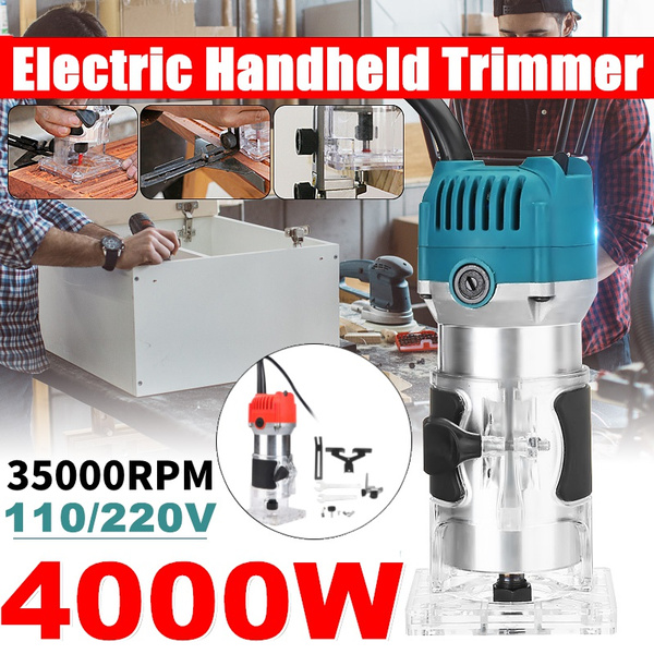 4000W Electric Handheld Trimmer Woodworking Palm Router Laminate ...