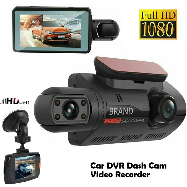 Dual Lens Car DVR Dash Cam Video Recorder G-Sensor 1080P Front And ...