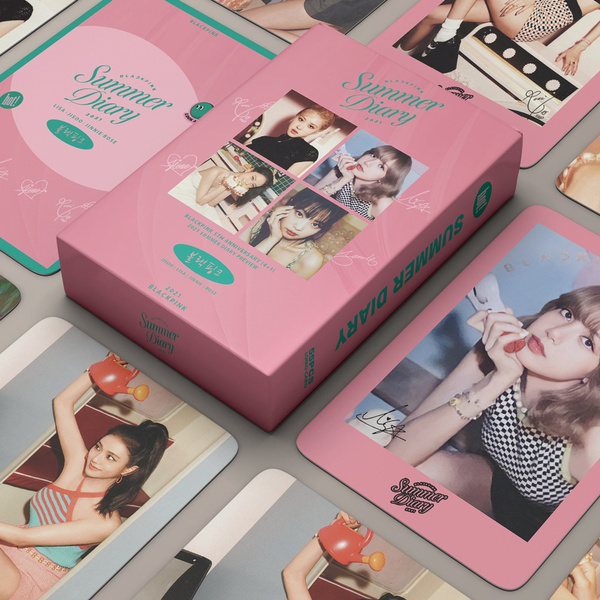New 54pcs Box New K Pop Blackpink 2021 Summer Diary Lomo Card Photo