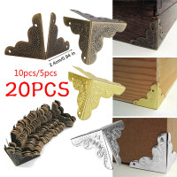 Wooden Box Edging Angle Triangle Rattan Carved Metal Case Wooden Box ...