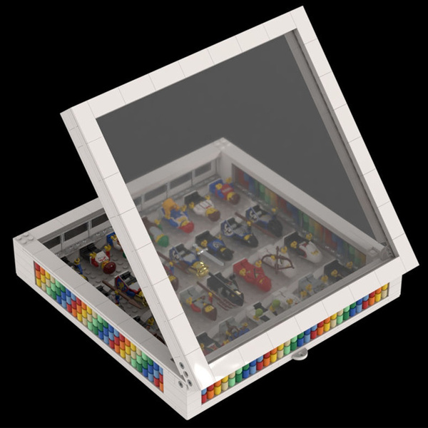 Clamshell Display Frame for Minifigures Collection DIY Building Blocks ...