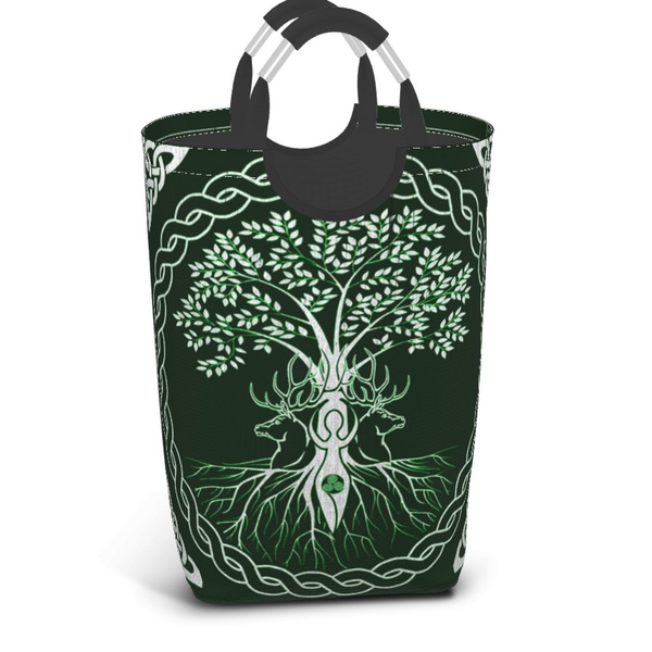 Large Laundry Hamper Wicca Life Magic Tree Wiccan Gaia Meditation ...