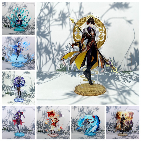 Genshin Impact ACGN Anime Game Figure Eula Ayaka Lumine Acrylic Stand ...