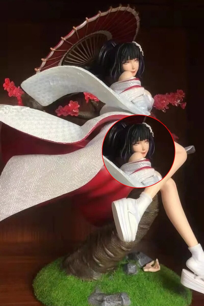 Hinata Hyuga Anime Figure Kimono Hanayome Shiromuku GK Statue PVC ...