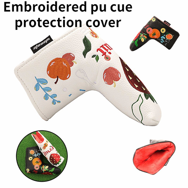 Golf Club Headcover Blade Putter Cover Headcover Strawberry Embroidery ...