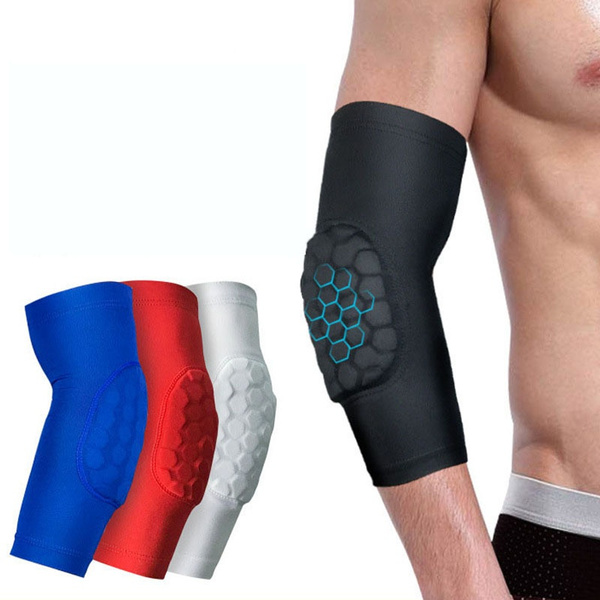 1pc Elastic Basketball Elbow Pads Arm Sleeve Crashproof Honeycomb Elbow