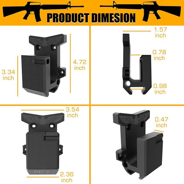 AR15 Wall Mount, Gun Rack with Absolutely Strong and Solid PA Material ...
