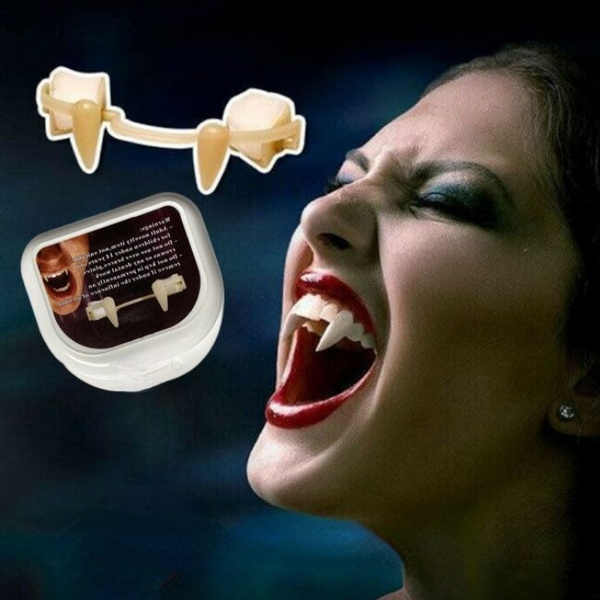 Halloween Retractable Fangs Holiday Party Prom Dentures | Wish