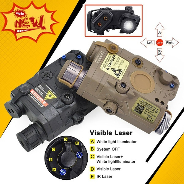 Tactical Green/Red Laser PEQ 15 LA 5C UHP Flashlight with/Without Green ...