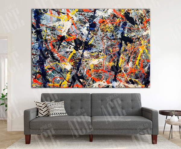 Jackson Pollock Canvas, Pollock Wall Art, Pollock Print, Jackson ...